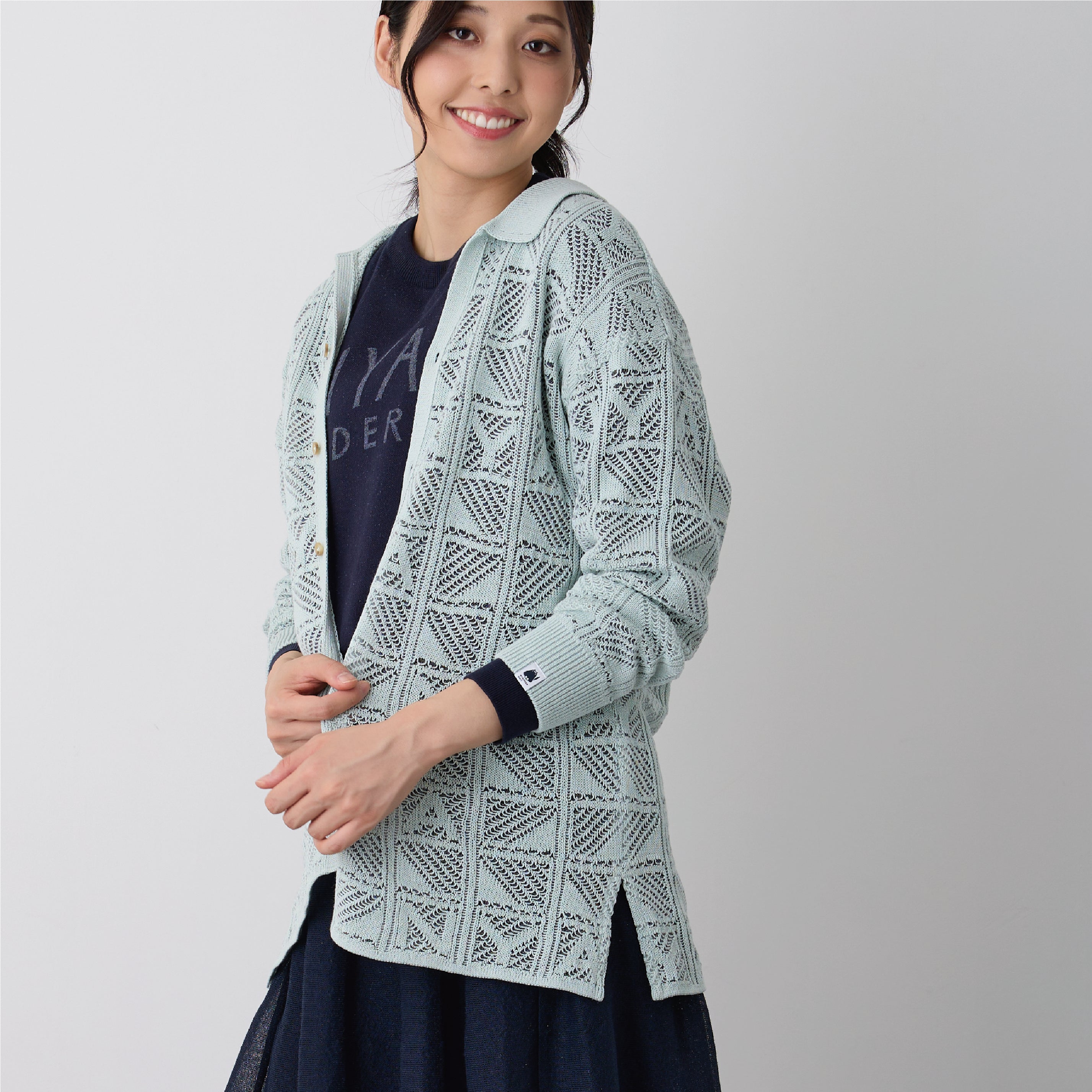 NYW007【NYANDER KNIT/ニャンダーニット】NYA KNIT Shirts ニットシャツ 【公式】Hanazawa Knit ...