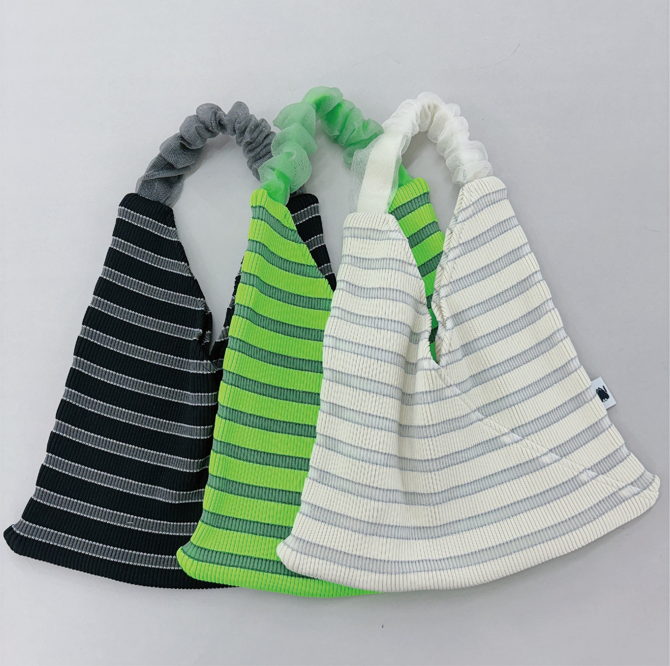 NYG002【NYANDER KNIT/ニャンダーニット】Sheer frill tote バッグ 【公式】Hanazawa Knit De ...