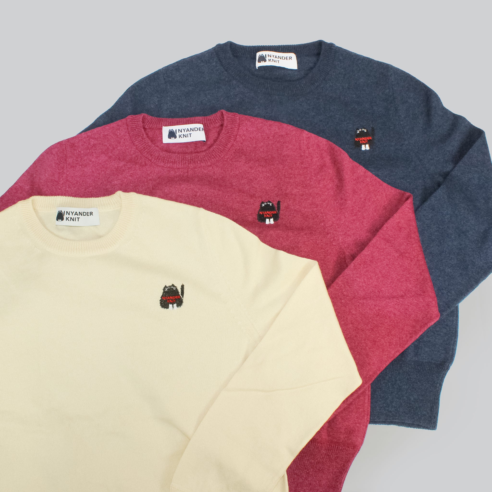 NYW021【NYANDER KNIT/ニャンダーニット】NYANDER BASIC PULL【公式】Hanazawa Knit Desig ...